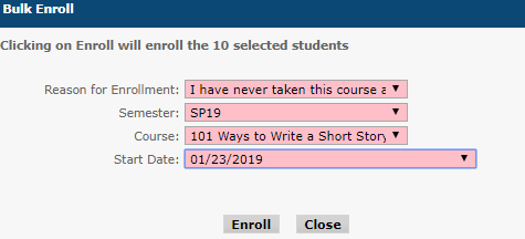 How to Enroll Students