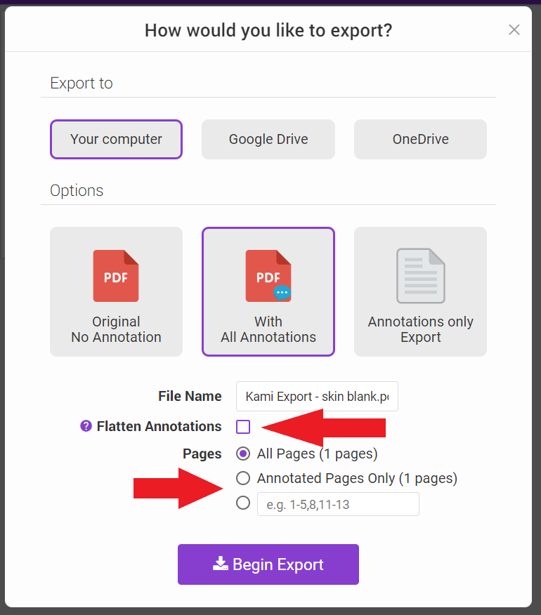 How to Flatten Annotations in Kami