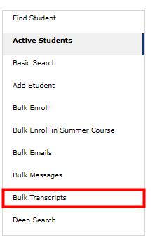 How to Access Student Transcripts