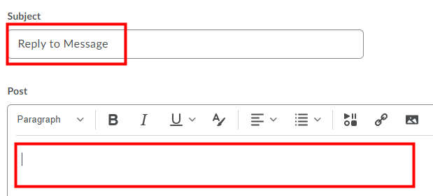 How to Post in the Discussions