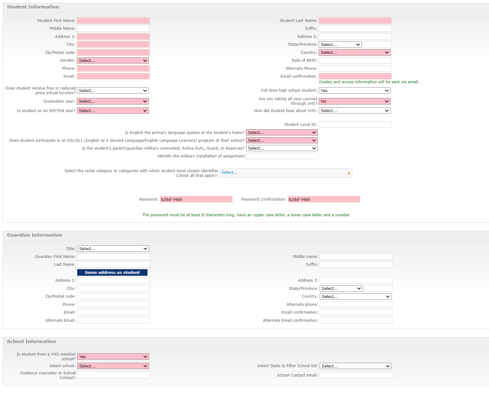 VHS Learning Service Center