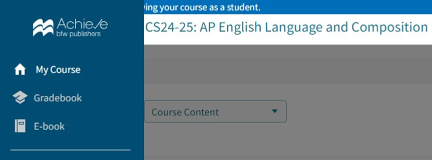 How to Access Your Achieve eBook