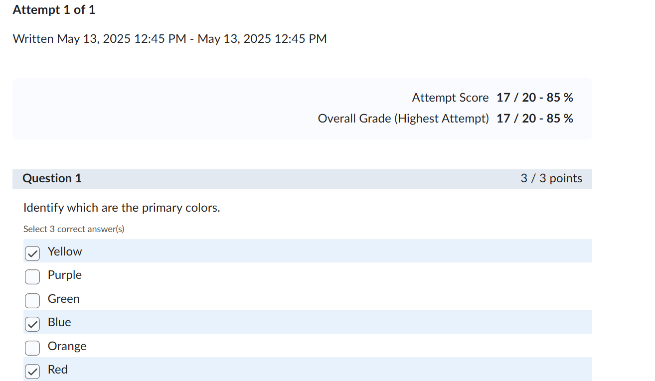 How to View Quiz Answers and Feedback